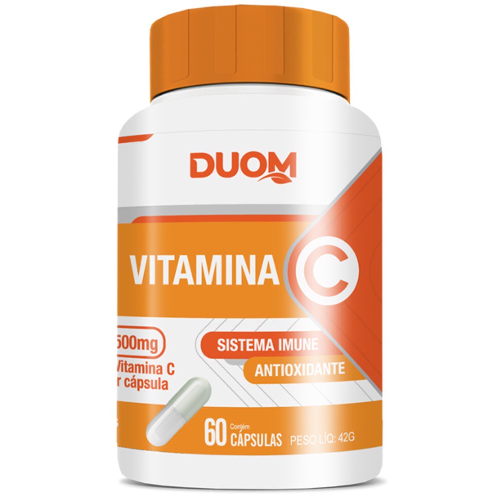 Vitamina C 500mg SISTEMA IMUNE ANTIOXIDANTE 60 Capsulas DUOM – Ozon ...